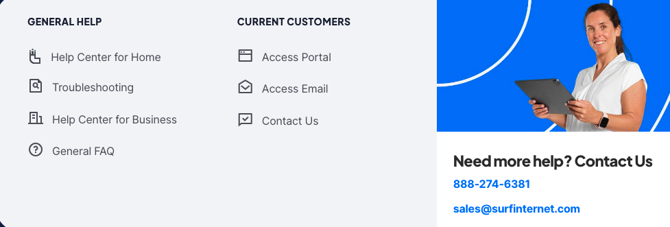 Email Hosted By Surf Internet